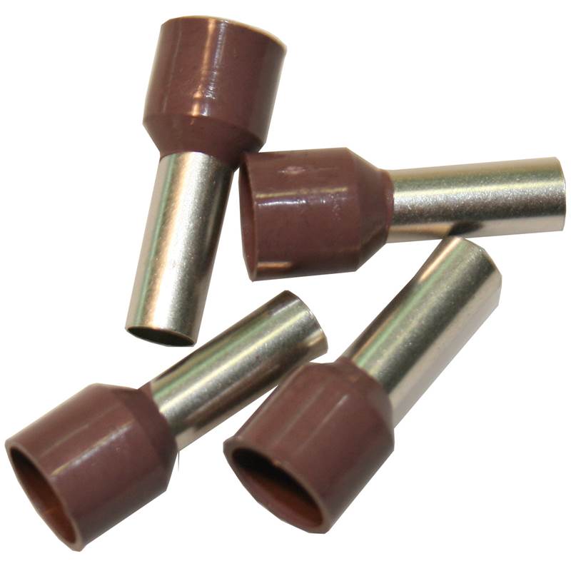 TERMINAL PUNTA HUECA Ø4 X 9 NARANJA. -BOLSA DE 10 UDS-